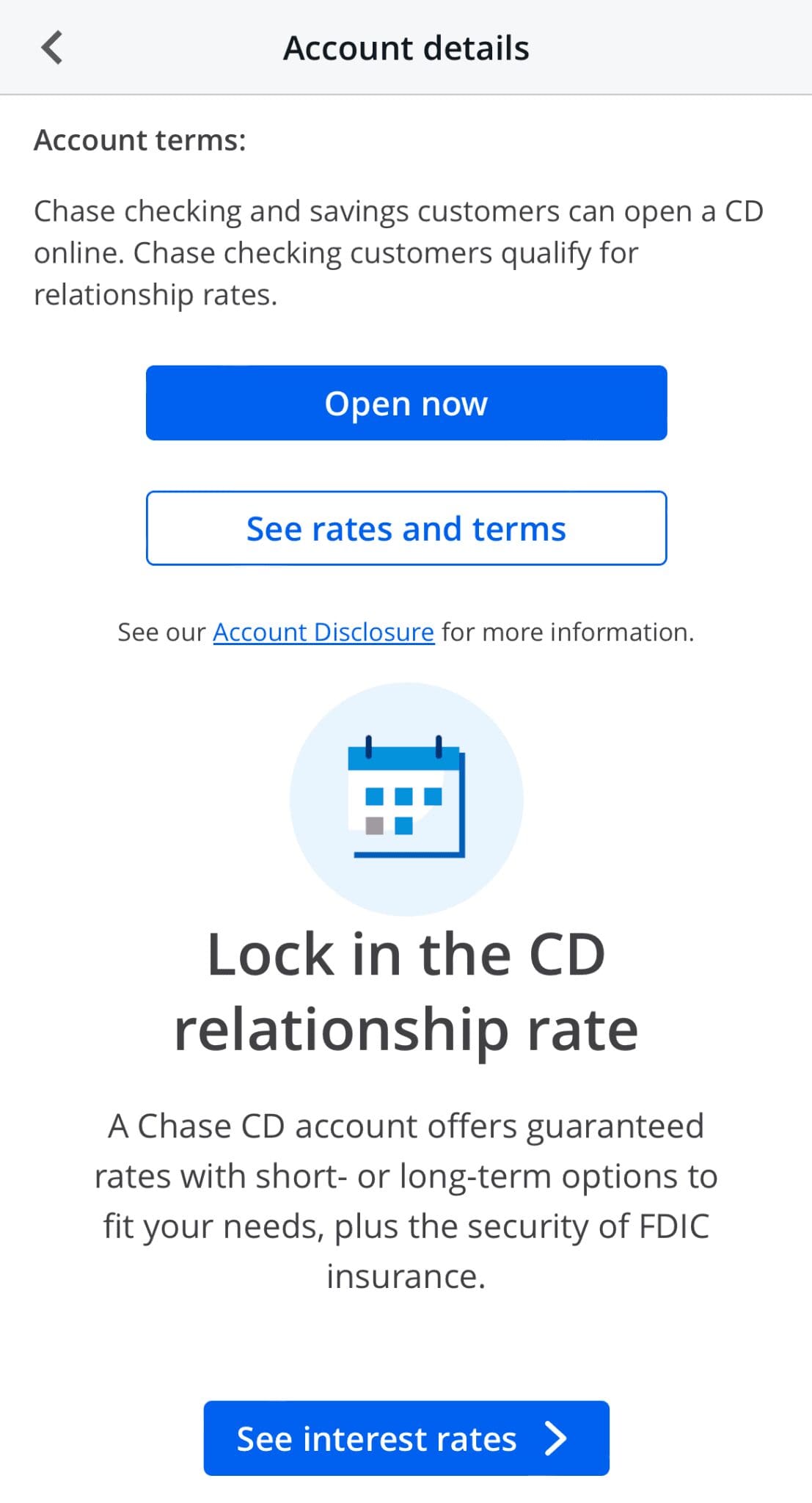 Chase CD Rates For October 2025